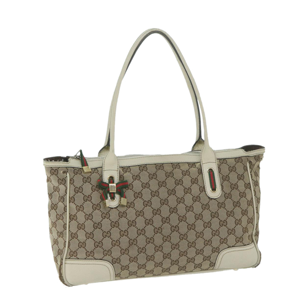Gucci | Bags | Gucci Gg Canvas Web Sherry Line Tote Bag Beige Red Green 7752 Auth 64768 | Poshmark
